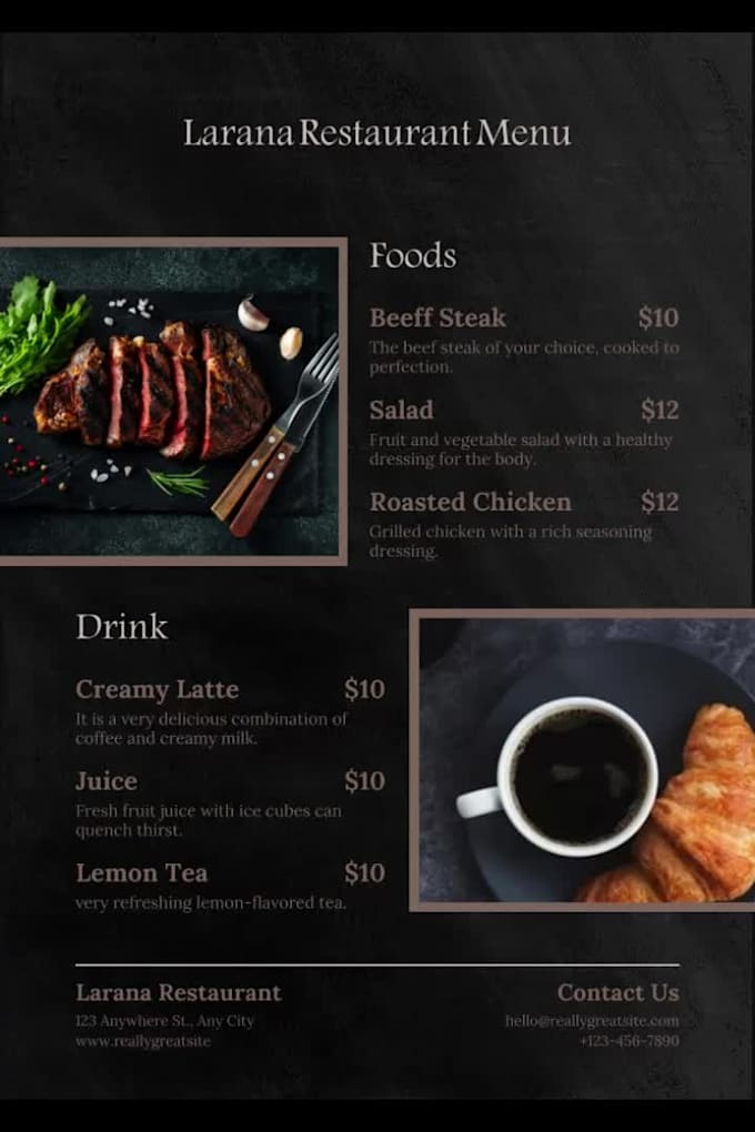 Design and writing a beautiful menu for your restaurant by Meriemghorab ...