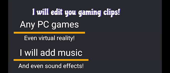 Edit your gaming clips by Diamondry | Fiverr