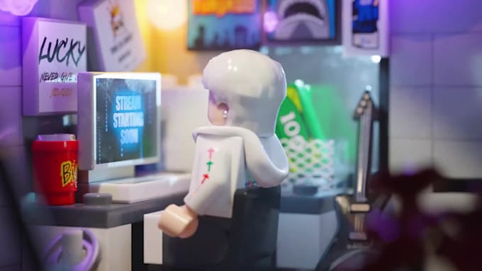 Do custom minifigure character with 3d lego animation by Pure_n33 | Fiverr