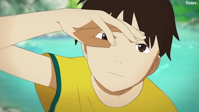 Create 2d japanese anime animation, 2d anime video, anime character ...