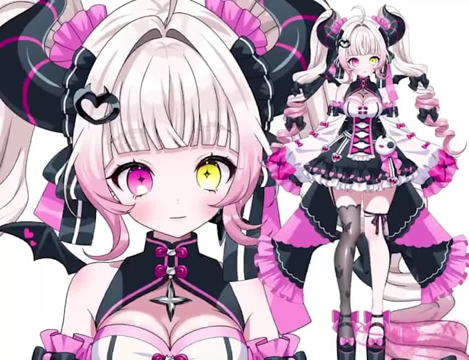 Draw and rig live2d vtuber model 2d vtuber model custom vtuber,vtuber ...