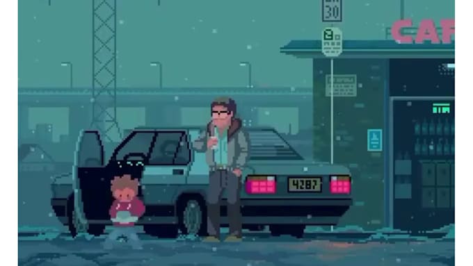 Create unique pixel art animation, background, game art, nft animated ...