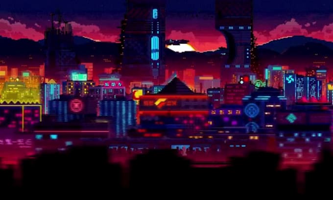 Do 2d 8bits, 16bits, 32 bits, pixel art, looping lofi animation, animated gif by Mustafahakim856 ...