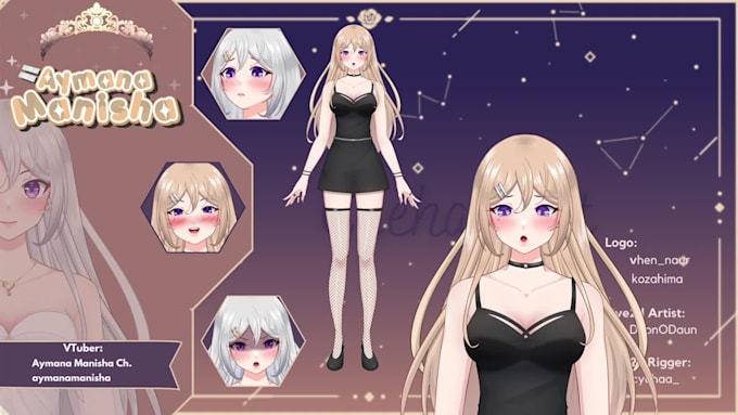 Animate premium rigging for your live2d vtuber model by Cyehaa | Fiverr