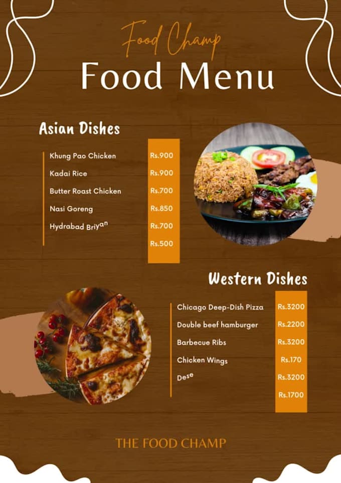 Design food menu, leaflet , restaurant menu and flyer design by ...