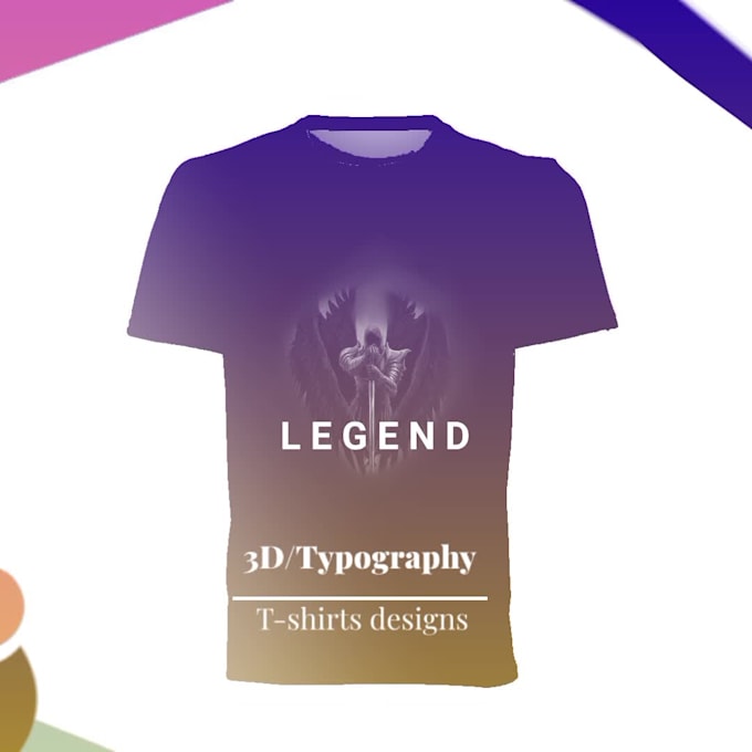 Do textography or 3d graphics designing on t shirts by Mtalhaasif_art | Fiverr