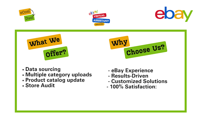 Be your ebay virtual assistant for listing uploads, catalog update and ...