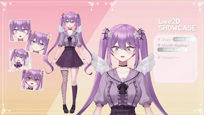 Rig live2d vtuber model, live2d rigging, 2d vtuber rigging by System ...