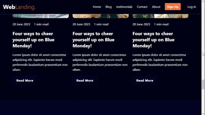 Design Responsive Web Psd Xd Figma To Html Css Bootstrap By Topu647