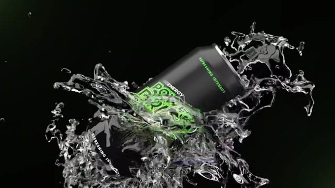 3d soda animation 3d beverage 3d soda can energy drink animation video ...