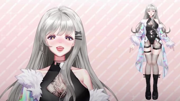 Create vtuber design, live2d rigging, 2d vtuber model for vtube studio by Jackard | Fiverr