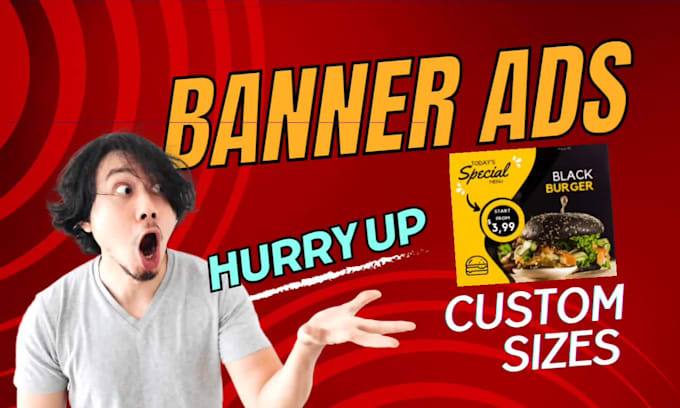 Design animated banner ads by Graphicexp100 | Fiverr