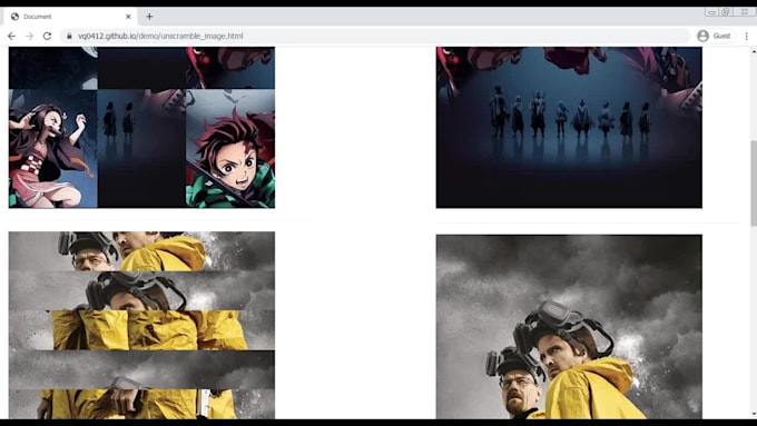 Help you scramble images on manga, comic, image website by Hachi_dev | Fiverr