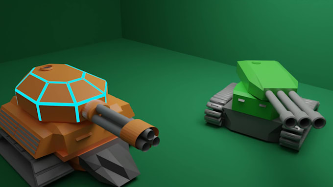 Make low poly tanks by Rylejauny | Fiverr