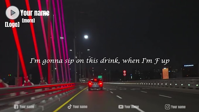 Do lyrics music video for you by Juccd221 | Fiverr