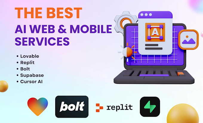 Develop and fix mvp web and mobile apps using lovable, replit, bolt, ai ...