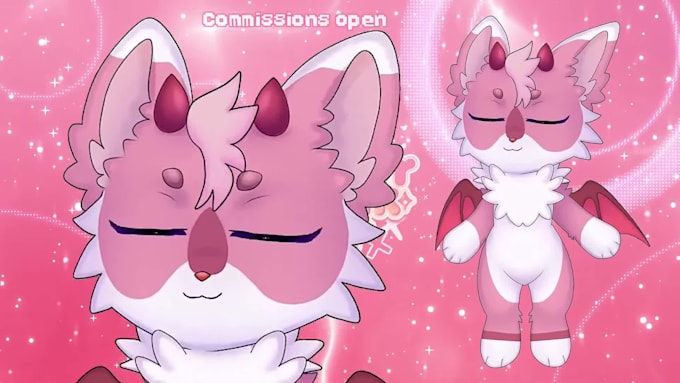 Draw and rig live2d model live2d pet vtuber model animal vtuber model ...