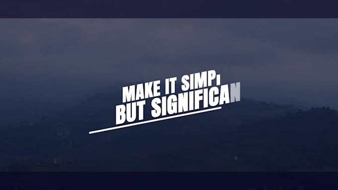 2d and 3d title animation by Ramazanovemil | Fiverr