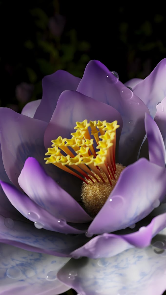 Créer une animation de fleur en 3d, modèle de plante réaliste en 3d ...
