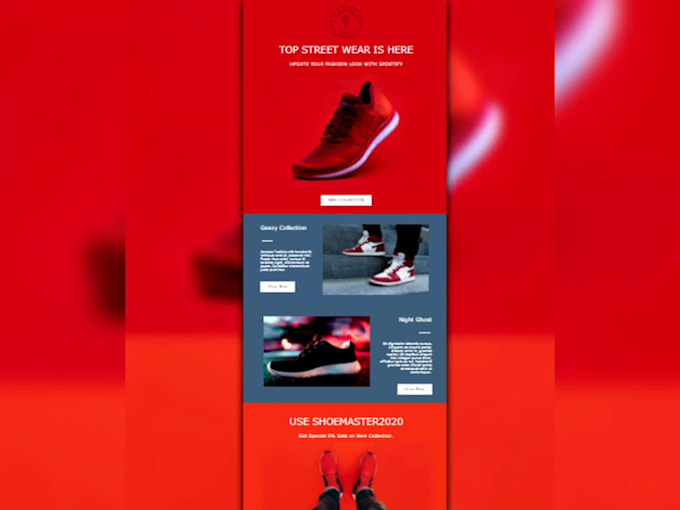 Design unique mailchimp and html newsletter template by Chamikar | Fiverr