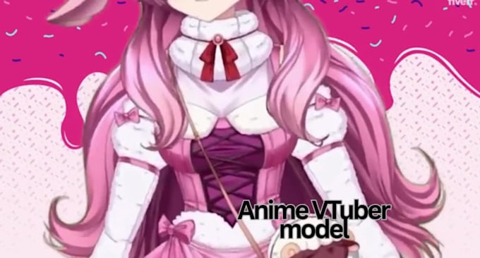 Draw and rig pngtuber, 3d vtuber model live2d anime 2d vtuber model ...