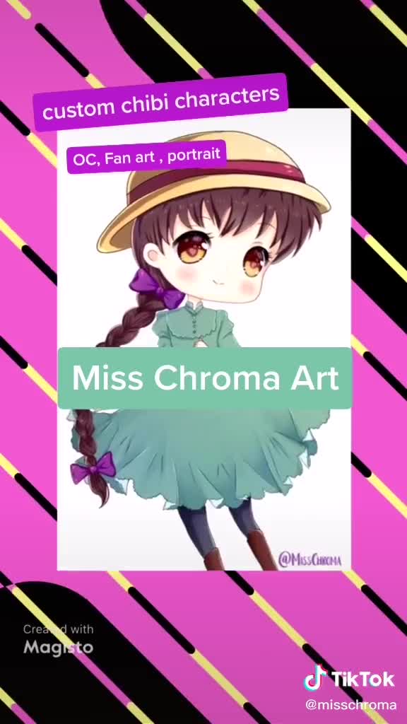 Drawing a custom portrait in chibi style by Maryhinaart | Fiverr