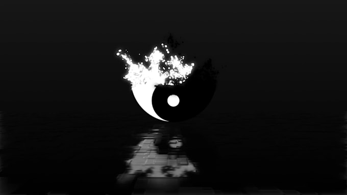 Create a logo reveal animation with particles dissolving by Agospontet ...