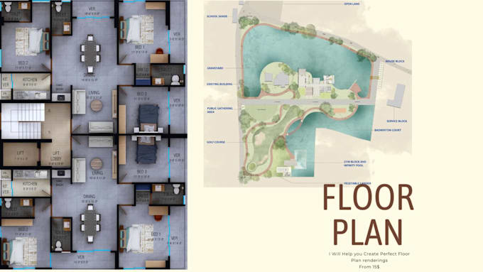 Create photorealistic floor plans in lumion and photoshop by Navidshovon | Fiverr