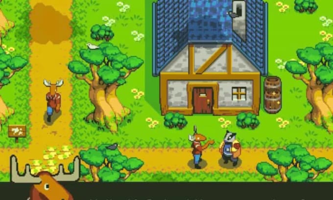 Do 2d top down pixel art tileset pixel tile map rpg game asset sprite ...