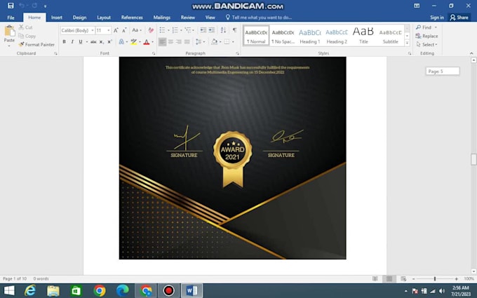 Design all types of certificates, diploma certificates, award ...