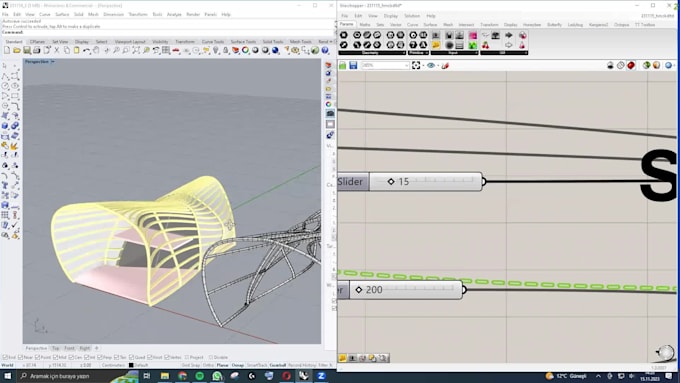 Do parametric model in rhino grasshopper by Orcunfindik | Fiverr
