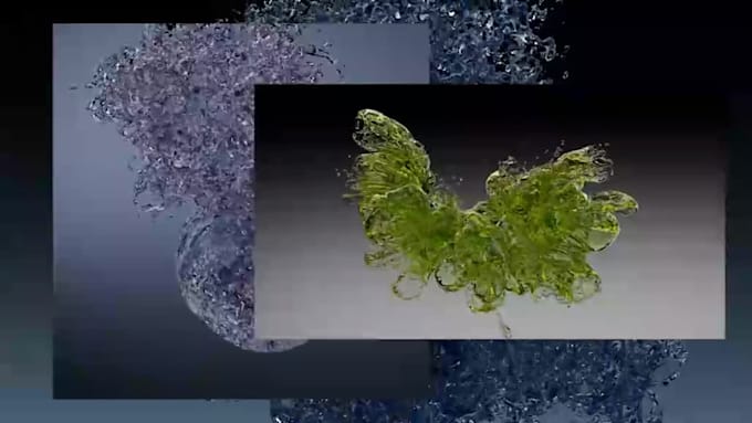 Make hyper realistic 3d water simulation, water simulation, 3d product ...