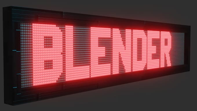 Do led sign board by Theerth_m | Fiverr