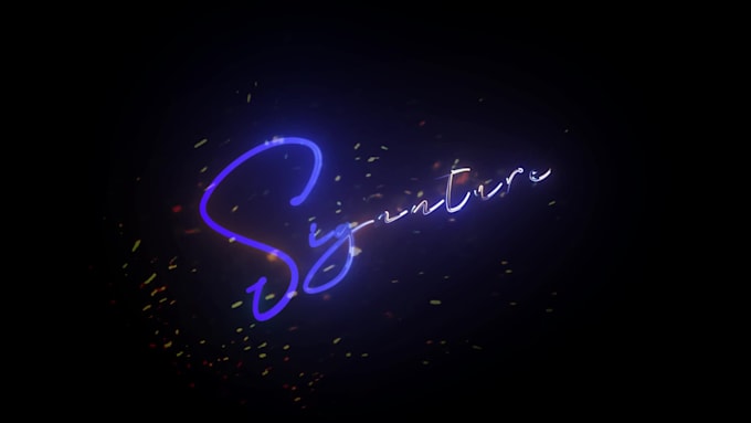 A creative 2d signature animation by Kudovbenko | Fiverr