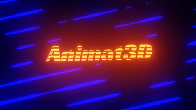 Make 3d logo text, animated loops and audio visualization by Alinagape ...