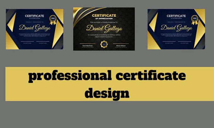 Design a diploma, professional certificate design by Mrrajpoot344 | Fiverr