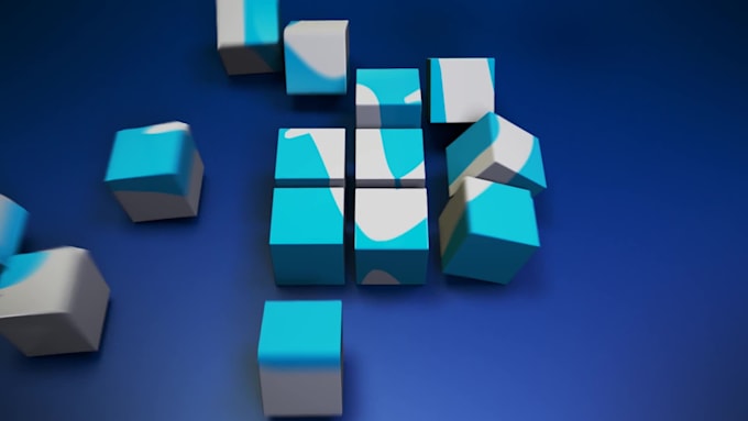 Create cube assembly logo intro video in hd by Adamrosler | Fiverr