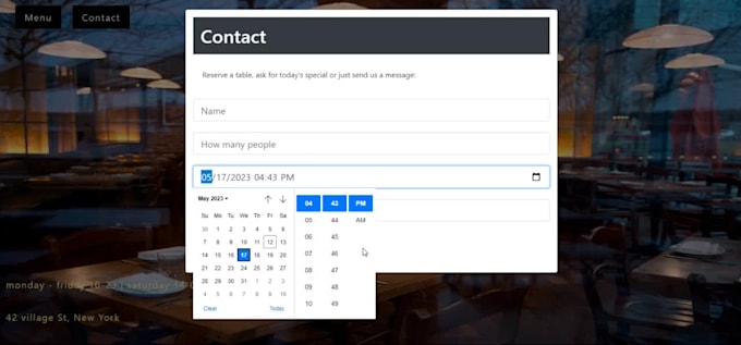 Create landing page for your restaurant menu and reserve by Noussra ...