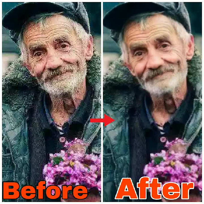 Improve low quality images or remove background and adjust sizes by ...