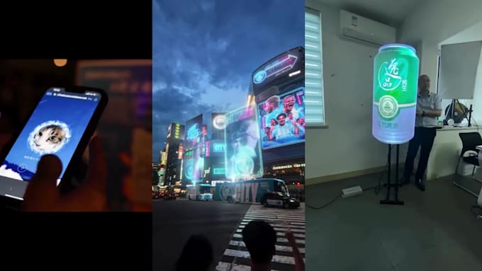 Create stunning 3d hologram animation, holographic logo, cgi video, vfx ...