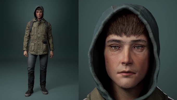 Make 3d realistic character, stylized character, blender model, maya ...