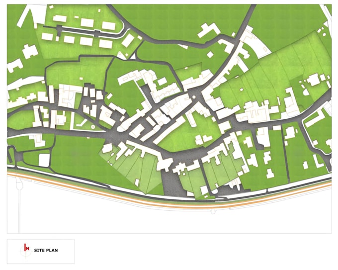 Architectural mapping , site analysis, masterplan, real estate map ...