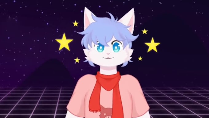 Rig design vtuber oc live2d model in anime art style avatar for vtuber ...
