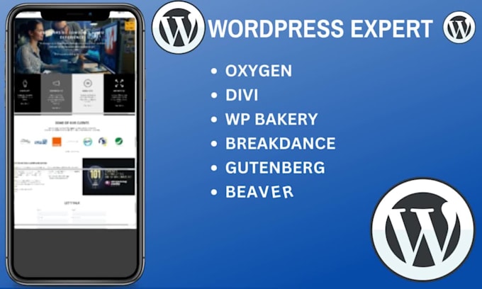 Wordpress website oxygen, divi, wp bakery, elementor, membership, breakdance by Temi_techy | Fiverr