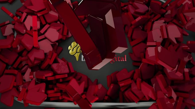 Intro youtube logo animation 3d by Mradamsadrafe | Fiverr