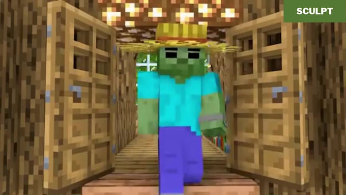 Create custom 3d minecraft animation, youtube intro, outro, shorts ...