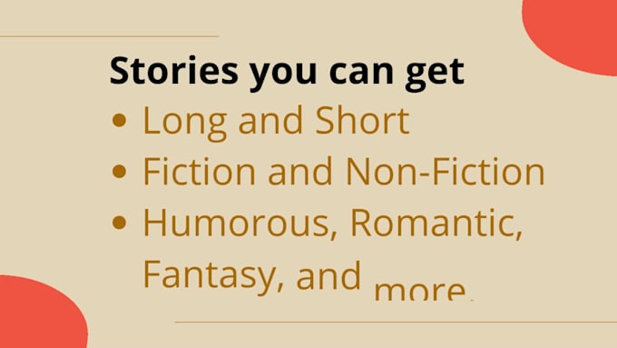 Write engaging long and short stories for you by Jaisanjoseph | Fiverr