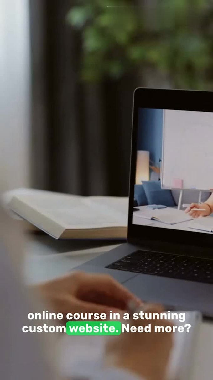 Make an online course in custom made website by Courseforyou | Fiverr