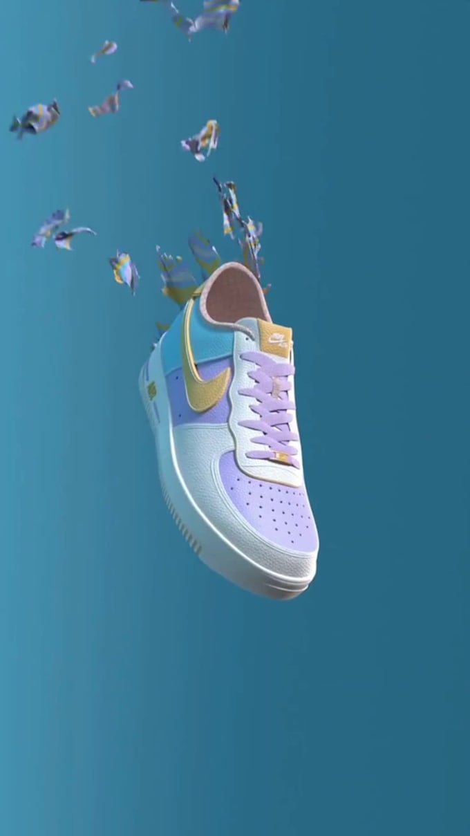 Design and model shoe animation product animation sneakers animation by ...