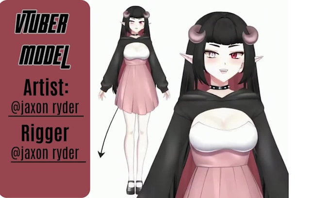 Rig quality live2d and 3d vtuber model for streaming pngtuber and vtube ...